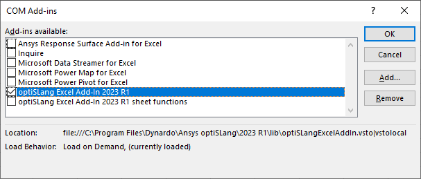 Troubleshooting optiSLang