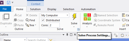 4. Submitting a Mechanical Job from Workbench to Remote Solve Manager