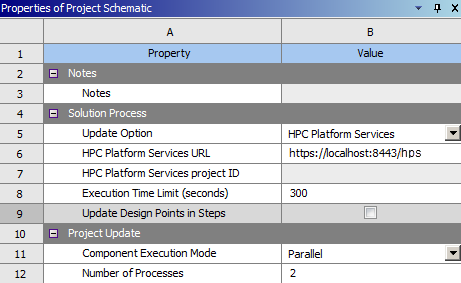 Setting Up a Workbench Project to Use Ansys HPC Platform Services