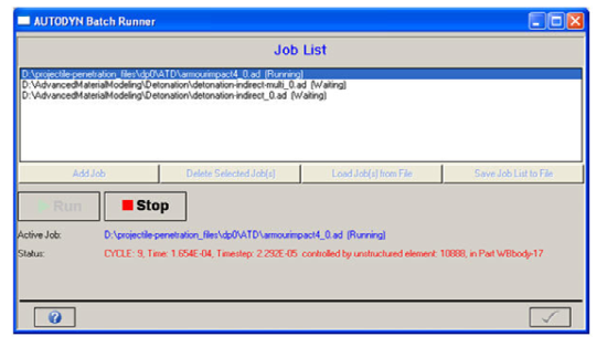 2.4.1. Pull-Down Menu - Execution - Batch Runner