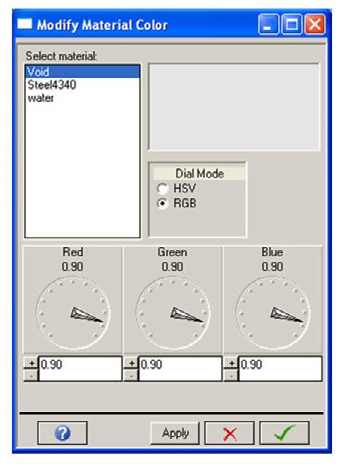 4.5.1. Settings - Materials - Modify Material Color