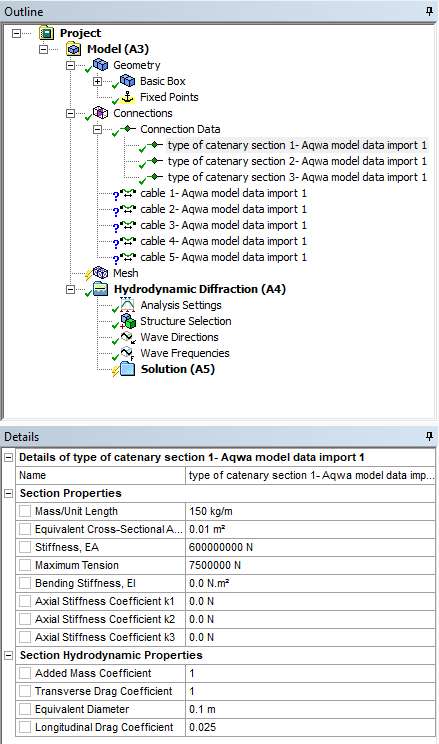 5.12. Aqwa Model Data Import