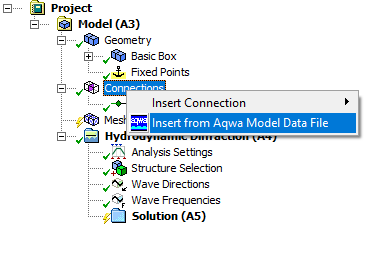 5.12. Aqwa Model Data Import
