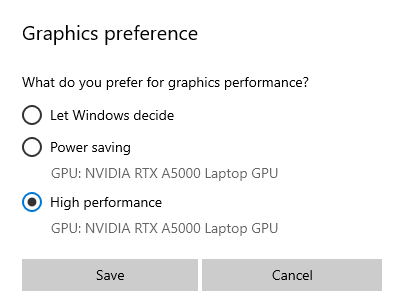 Configuring the Graphics Settings for AVxcelerate Asset Preparation