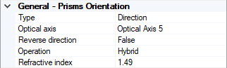 Defining the Prisms Orientation - Direction