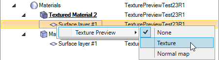 Activating the Texture Mapping Preview
