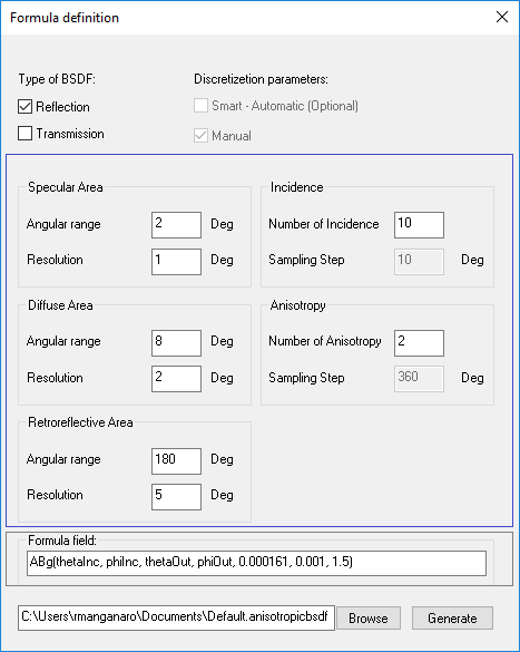 BSDF Generator Overview