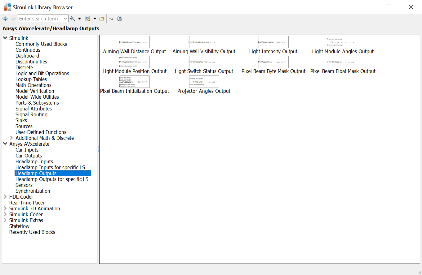 Headlamp Output Blocks