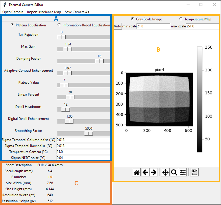 Editing FLIR Thermal Camera Parameters