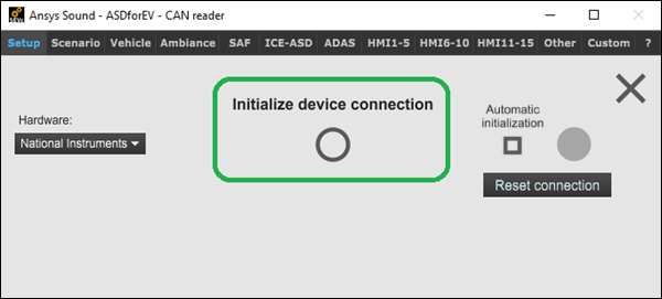 Configuring ASDforEV CAN Reader for NI Hardware