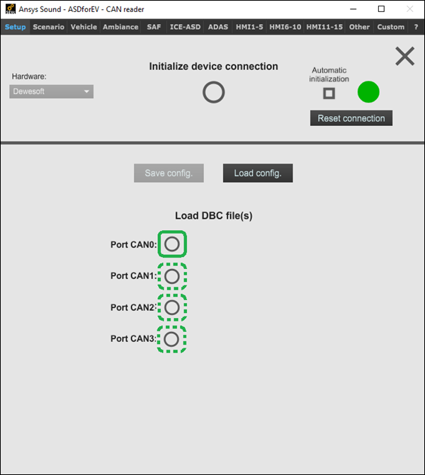 Configuring ASDforEV CAN Reader for Dewesoft Hardware