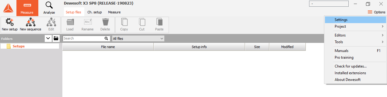 Installing DewesoftX and its Plugin