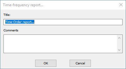 Creating an Order Analysis Report