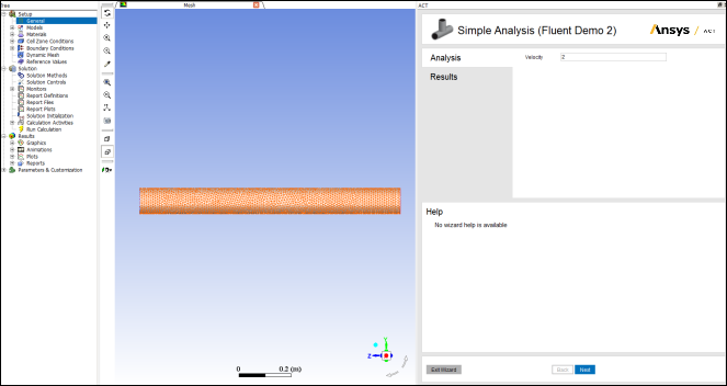 Reviewing the Wizard in FluentDemo2