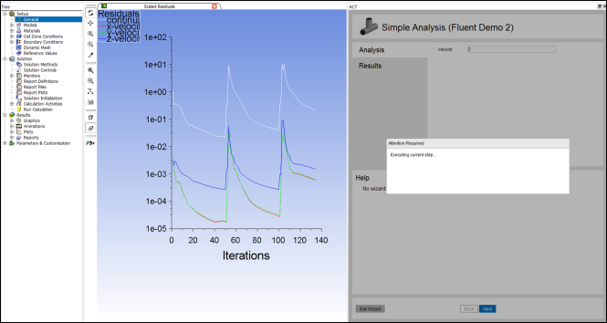 Reviewing the Wizard in FluentDemo2
