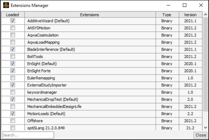 Using the Table-Based Extension Manager