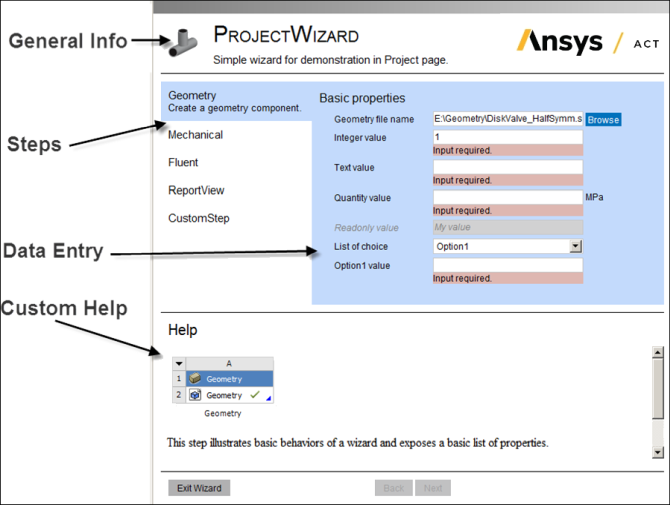Wizard Interface and Usage