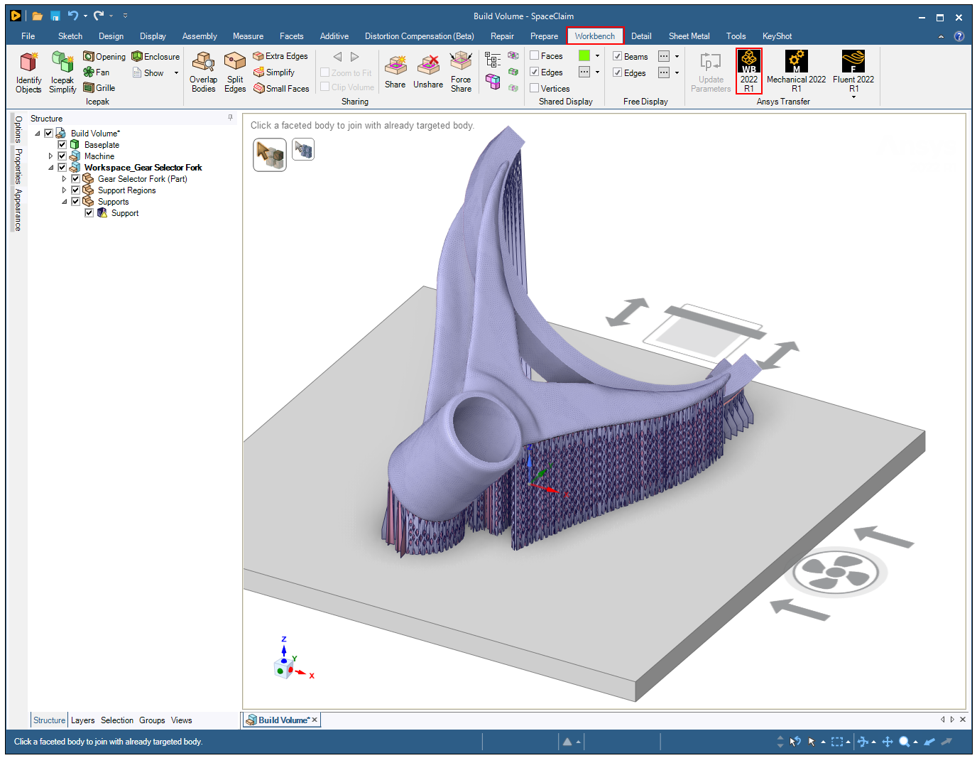 9.1.2. Recommended Workflow with Additive Simulations in Mechanical