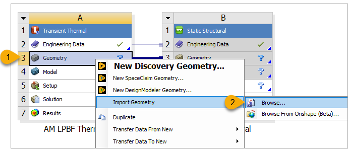 3.3. Import Geometry and Launch the Mechanical Application
