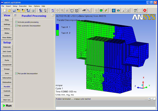 4.5. Fully Automatic Decomposition for Euler/Unstructured