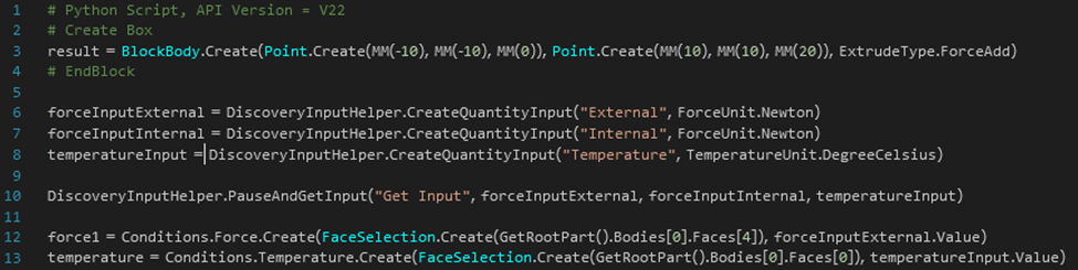 Using the DiscoveryInputHelper