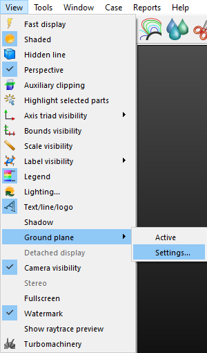 17.2. Adjusting Ground Plane Settings