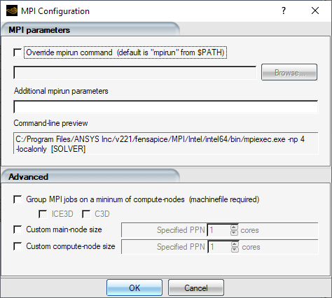 19.3. MPI Setup in FENSAP-ICE