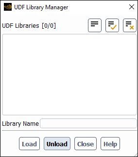 5.5. Load and Unload Libraries Using the UDF Library Manager Dialog Box