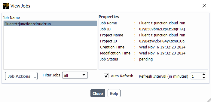 36.15. Performing Calculations Using Ansys Cloud Burst Compute