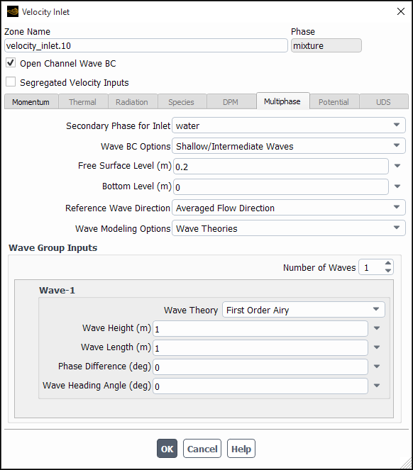 26.3. Setting Up the VOF Model
