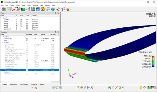 2.11. Post Processing with Viewmerical and CFD-Post from Fluent Icing