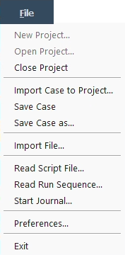 2.5. Fluent Icing Graphical User Interface Layout