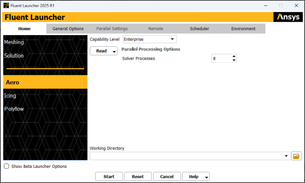 3.15. Launching Fluent Aero in Batch or on a Cluster using Job Scheduler