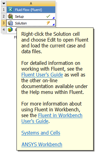 1.10. Getting Help for Fluent in Workbench