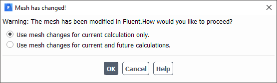 2.12. Changing the Settings and Mesh in Fluent