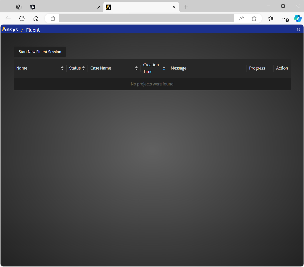 39.3. Accessing the Fluent Web Interface Through the Ansys App Portal