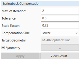 5.2. Springback Compensation