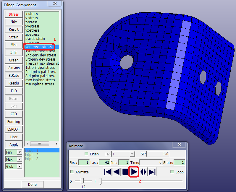 3.1. Run the Bracket Model Using LS-DYNA Explicit