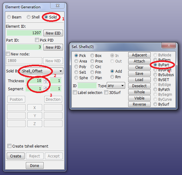 4.2. Generate Solid Elements by Shell Offset