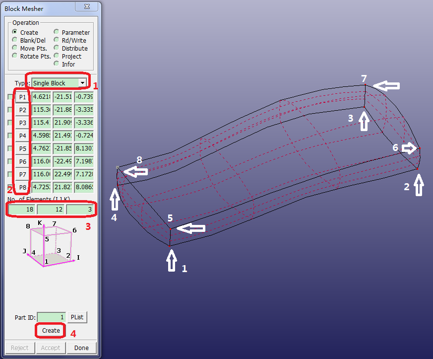 5.2. Create Straight Block