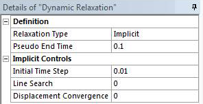 5.4. Dynamic Relaxation Support