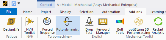 4.1. Loading the Rotordynamics Add-on