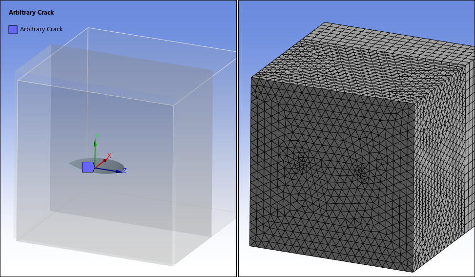 7.1. Crack Meshing - Re-mesh Hex-Dominant Mesh to Tetrahedrons in the Crack Buffer Zone