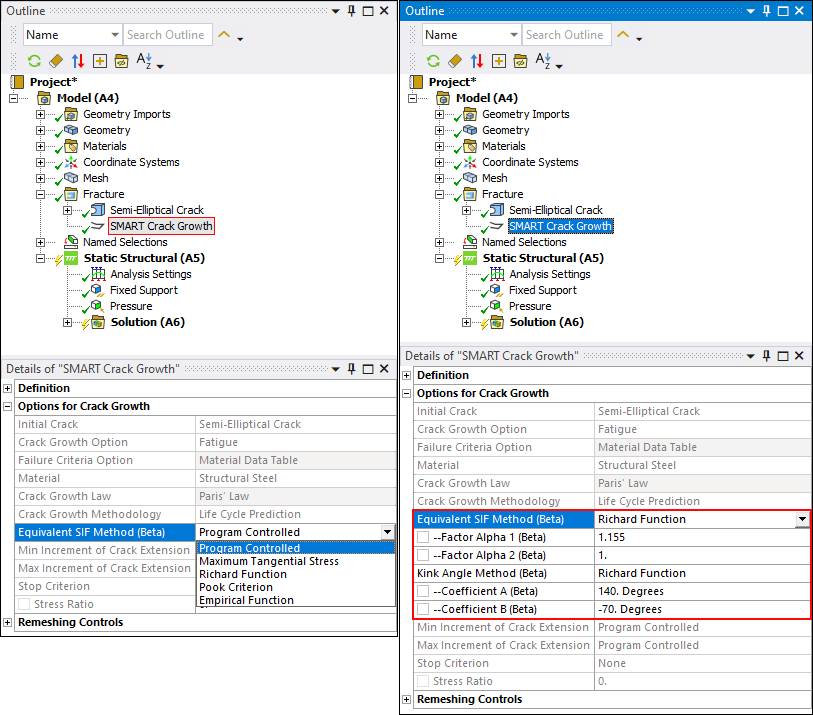 7.3. SMART Crack Growth - Mode III Stress Intensity Factor (SIF)