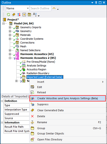 Chapter 5: Import Velocity and Synchronize Analysis Settings for H5DPF Files
