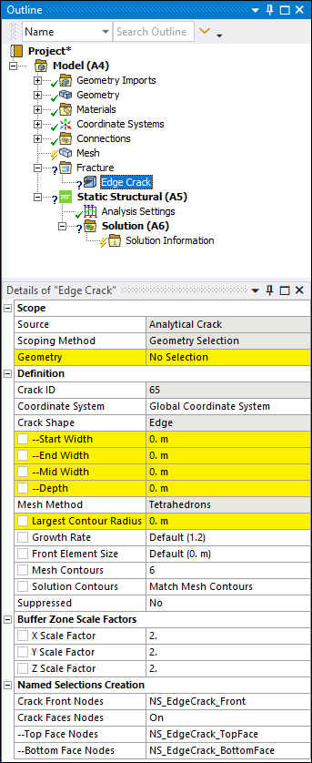 Edge Crack