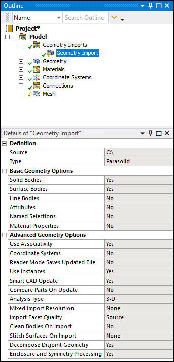 Geometry Imports