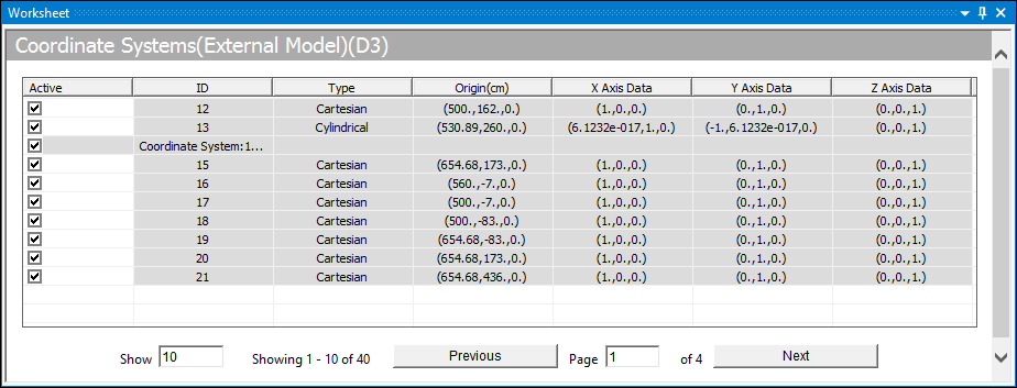 Imported: Coordinate Systems