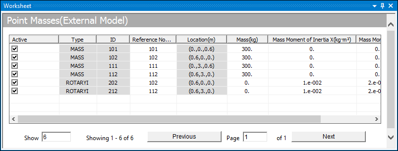 Imported: Point Masses