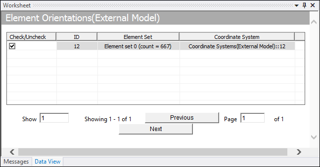 Imported: Element Orientations (External Model)